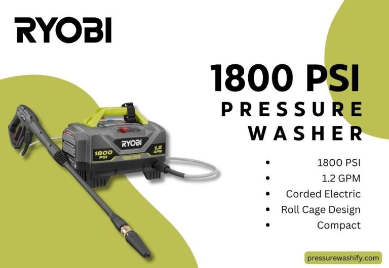 Ryobi 1800 PSI Pressure Washer: Compact & Mighty - Pressure Washify